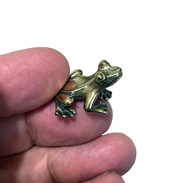 Brass Frog - Etsy