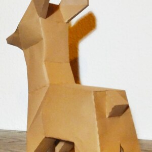Deer, Papercraft 3D, DIY, Pdf - Etsy UK
