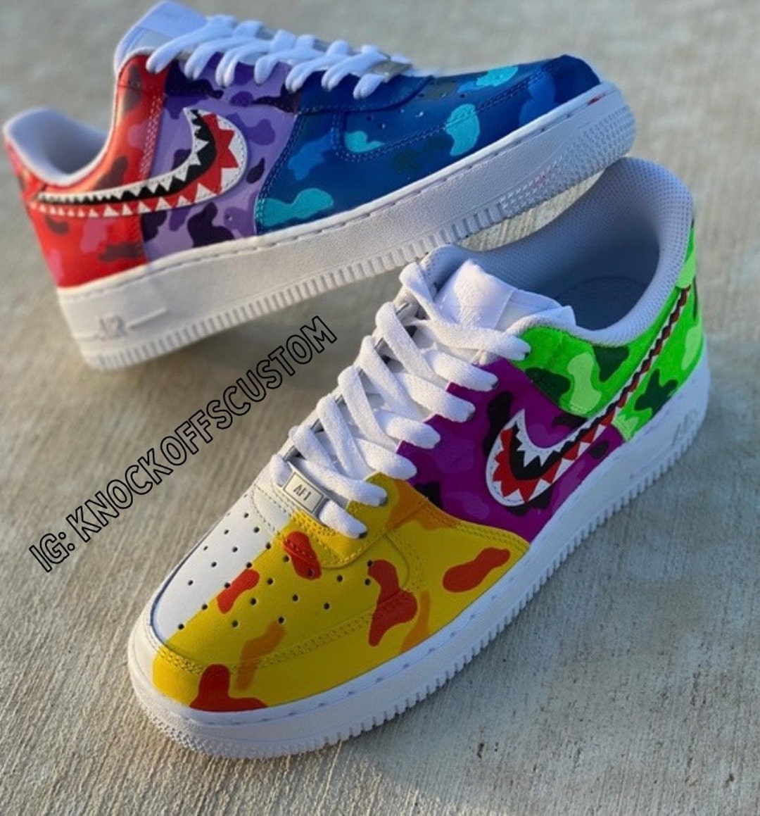 Bape Air Force 1s Customs - Etsy