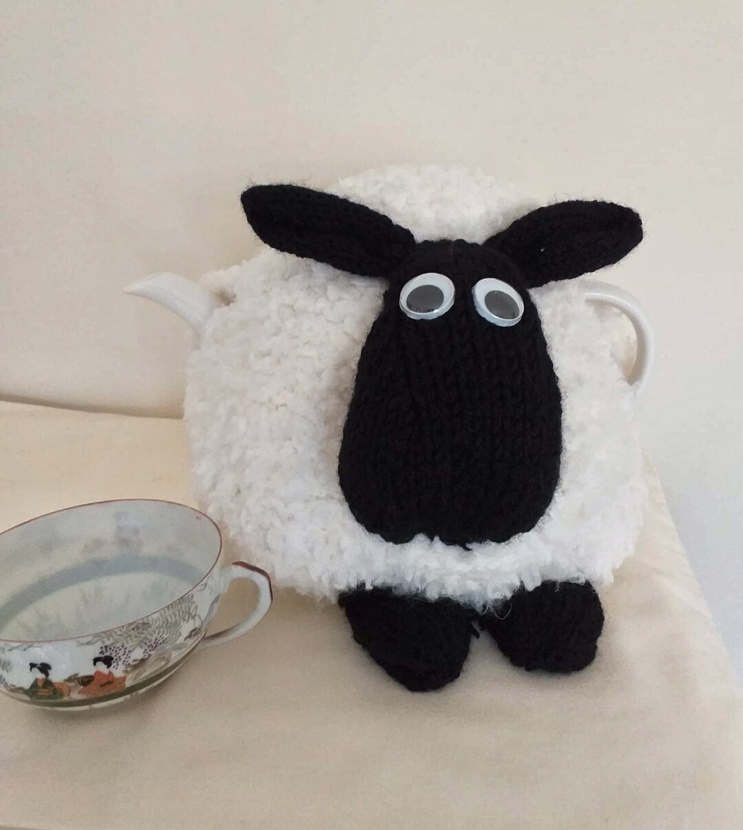 Handmade Knitted Sheep Tea Cosy | Woolly Sheep Tea Cosy | Sharon the ...