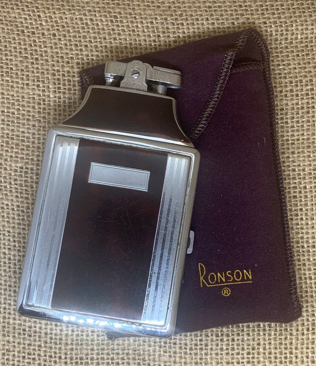 Vintage Cigarette Case, Ronson Mastercase Lighter, Antique Carrying ...