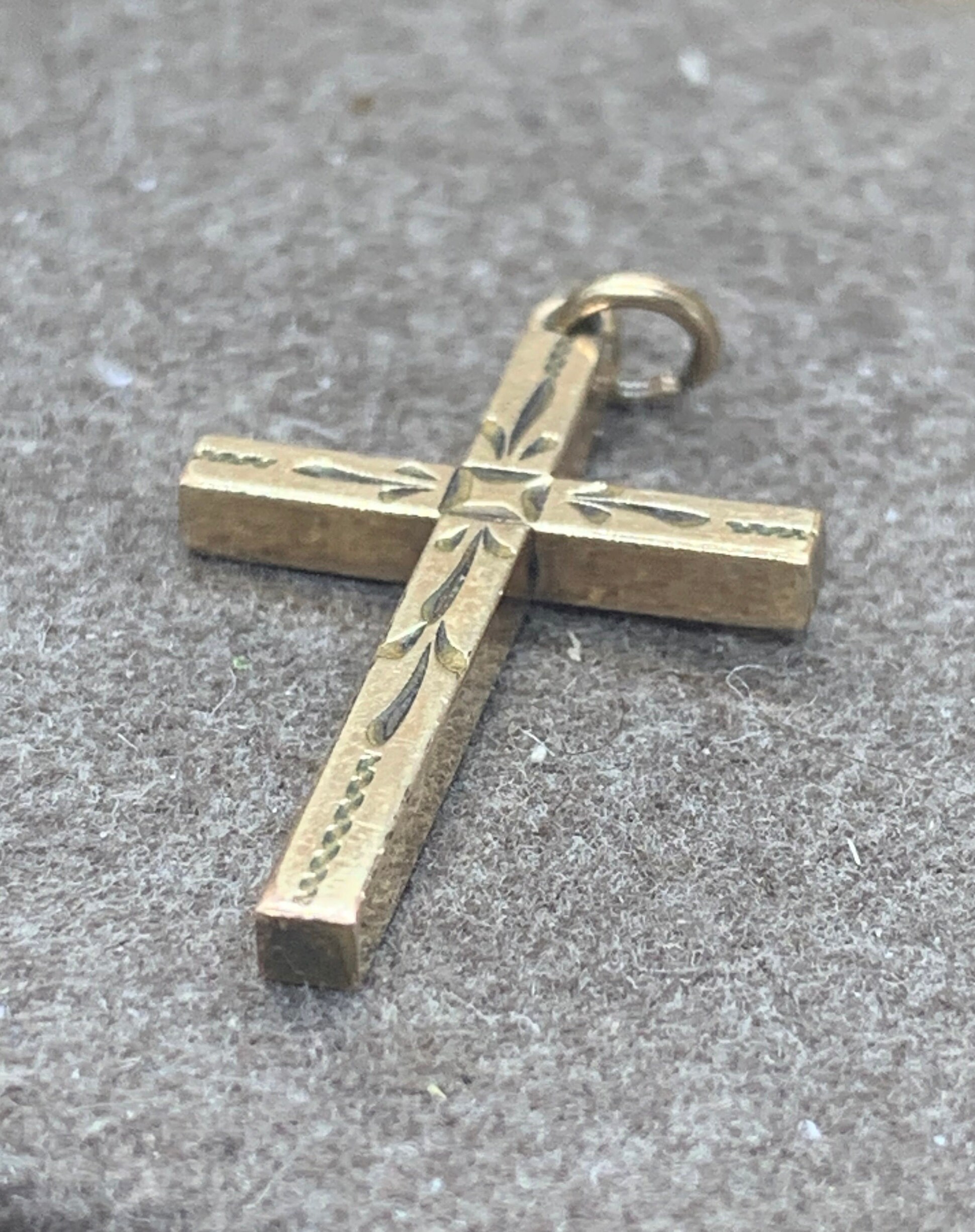 Vintage Cross Pendant, Catholic, Christianity, Faith Pendant, Gold ...