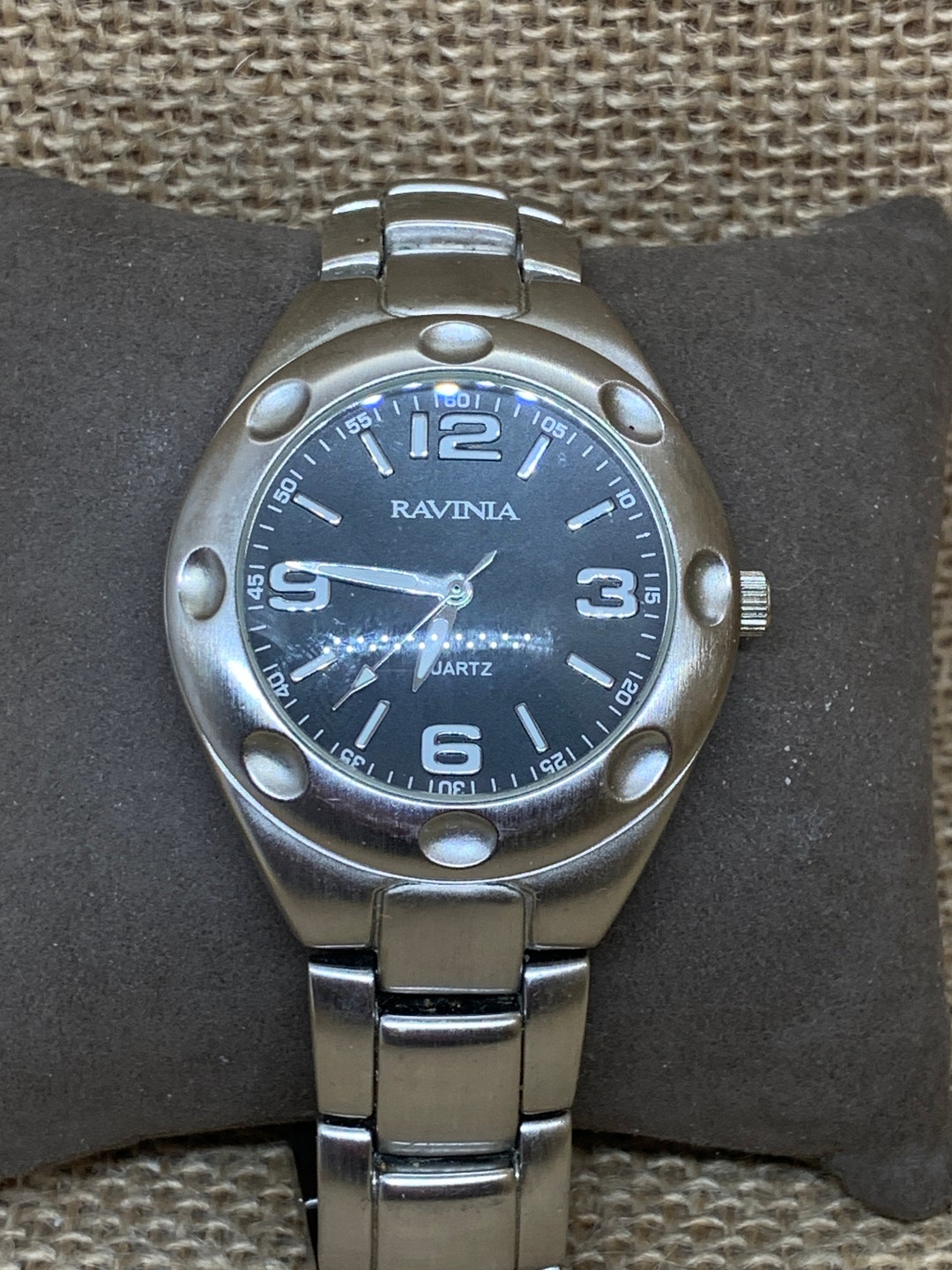 Vintage Ravinia Quartz Men's Stainless Steel Watch, Silver Tone #701505 ...