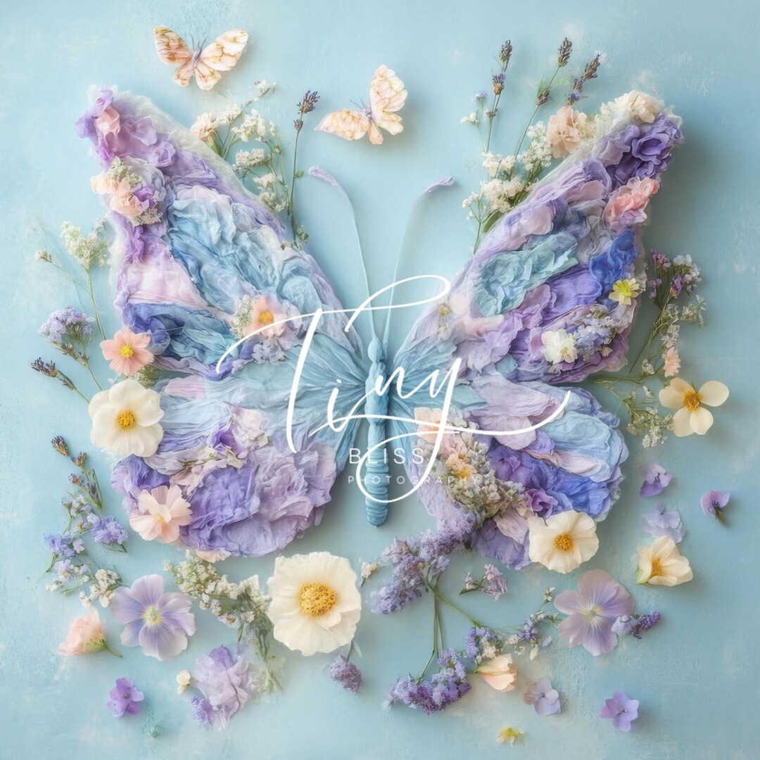 Newborn Digital Backdrop, Butterfly Wing Backdrop , Digital Backdrop ...