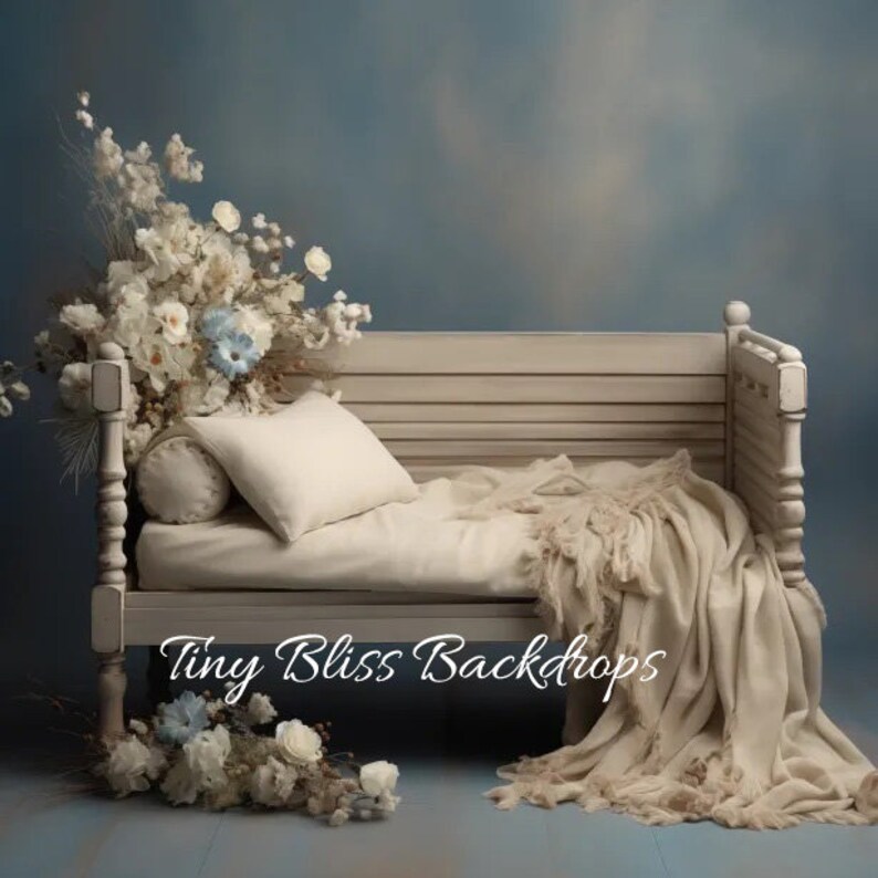 Wood Cream Newborn Bed Digital Backdrops studio Backdrop - Etsy
