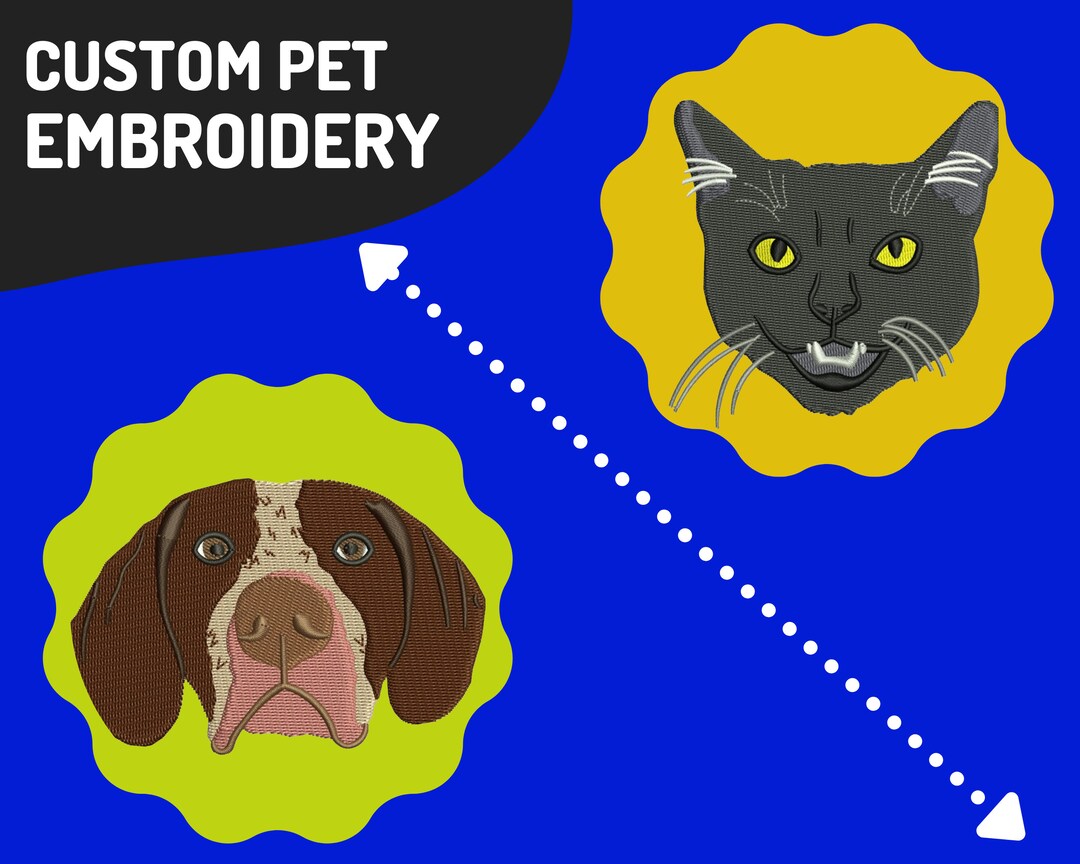 Custom Pet Embroidery Digitizing / Custom Dog Digitizing / Custom Cat ...