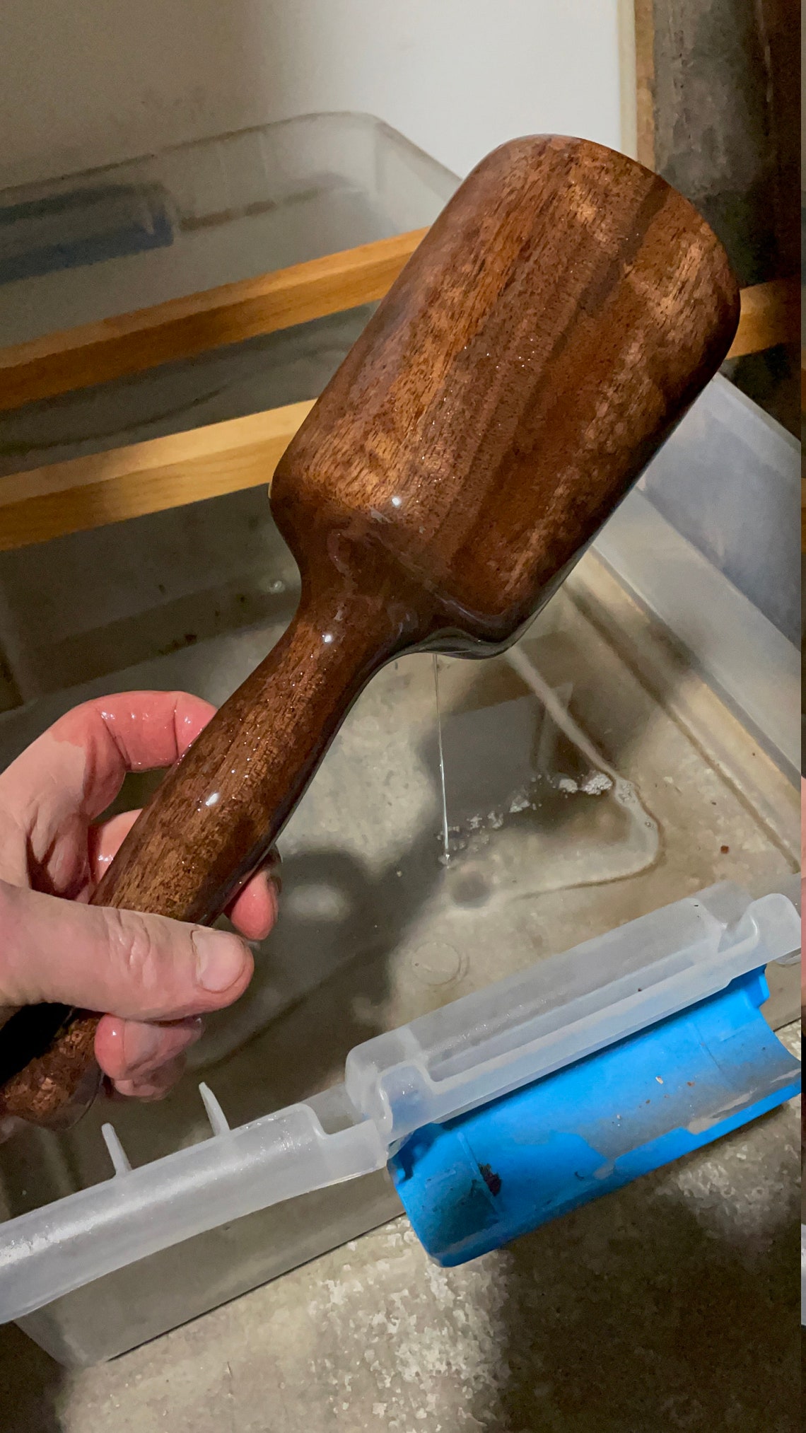 XL Wood Carving & Clay Mallet Turned From Black Walnut - Etsy