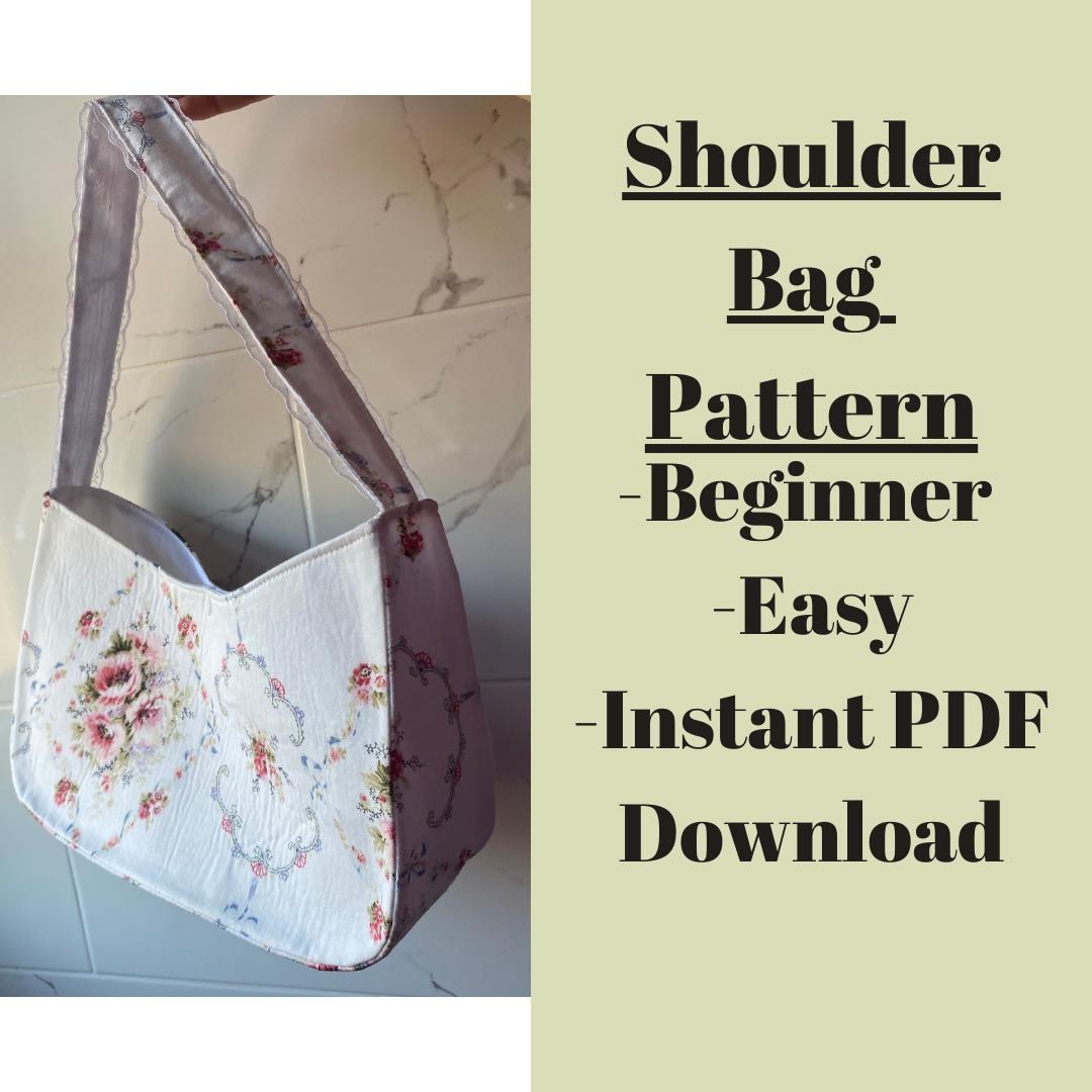 Shoulder Bag Sewing Pattern PDF Instant Download Everyday Bag Printable ...
