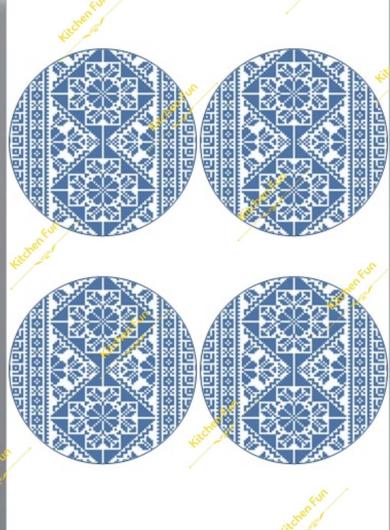 Blue Palestinian Stitches Pattern - Etsy