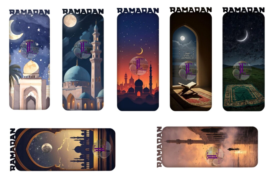 Ramadan Islamic Bookmarks Set of 7 | Printable Quran Bookmarks ...