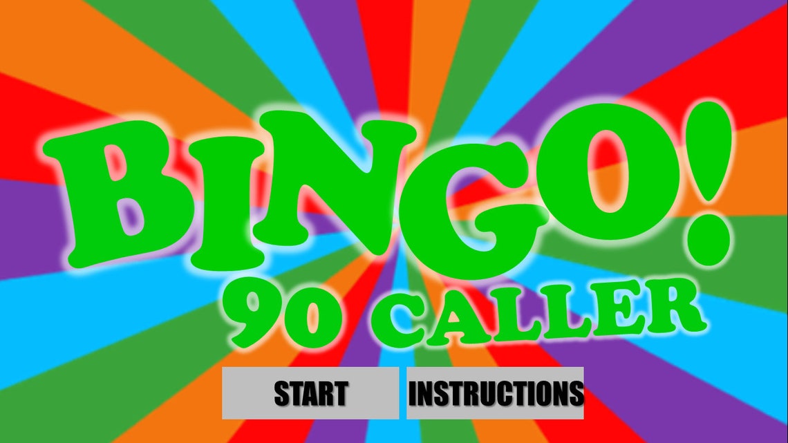 BINGO! 90 Caller Powerpoint Template - Etsy