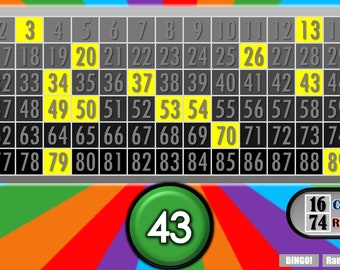 BINGO! 75 Numbers Randomizer Powerpoint Template - Etsy