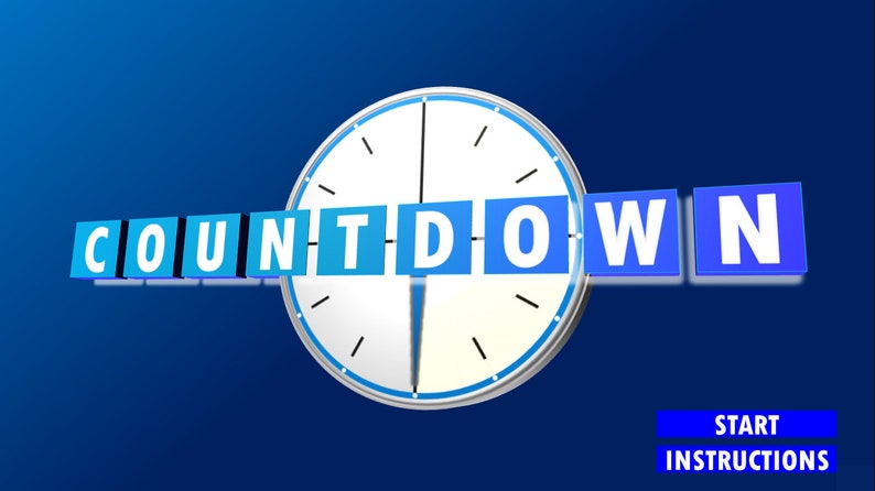 COUNTDOWN Game Show Powerpoint Template (v1.2 Bugs Fixed) - Etsy