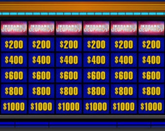 Jeopardy Game Powerpoint Template - Etsy