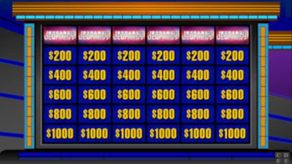Jeopardy Powerpoint Game Template V2 5 Etsy
