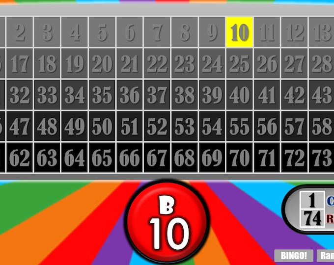 Bingo Calling Board Software for Windows Use Your Tablet or Laptop and ...