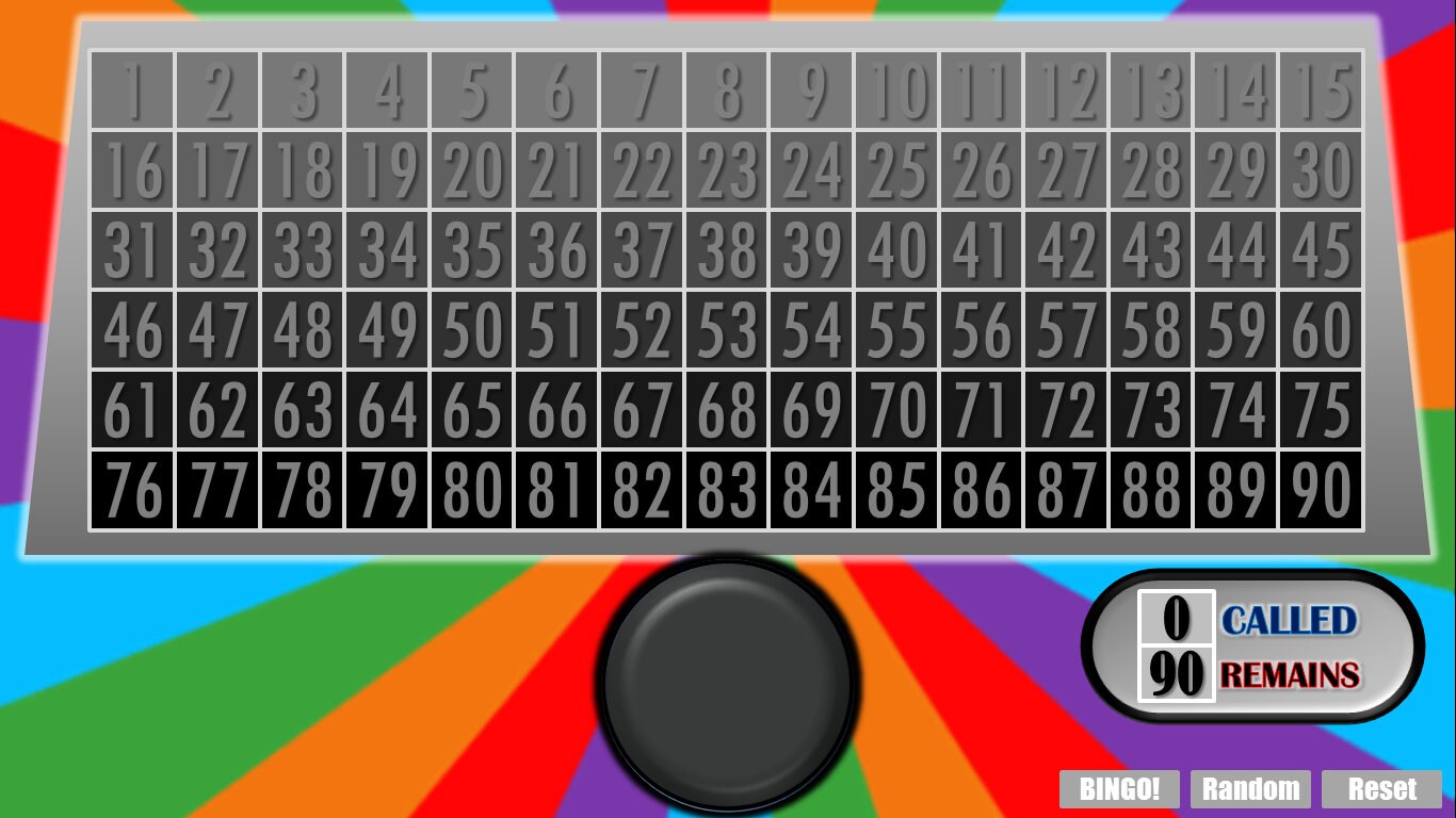 BINGO! 90 Numbers Randomizer Powerpoint Template - Etsy