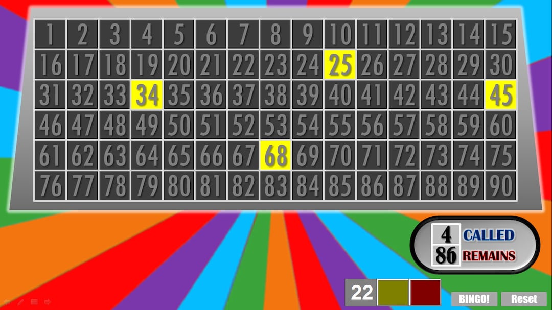 BINGO! 90 Caller Powerpoint Template - Etsy