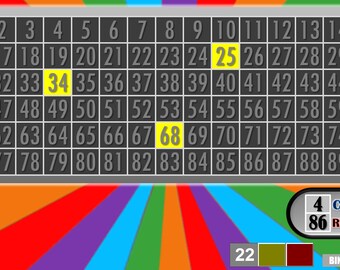 BINGO! 75 Caller Powerpoint Template - Etsy