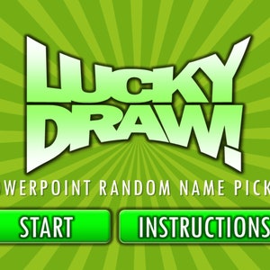 LUCKY DRAW! Powerpoint Random Name Picker - Etsy