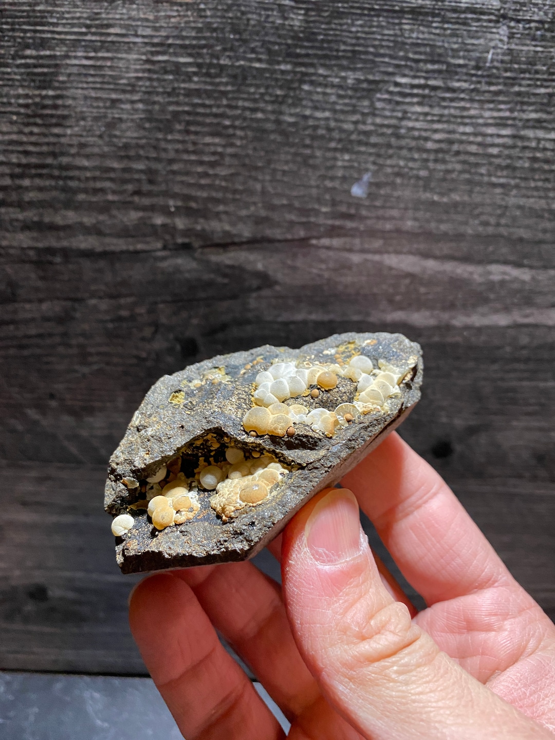 Botryoidal Calcite Mineral Specimen – Orange Yellow Crystal Cluster - Etsy