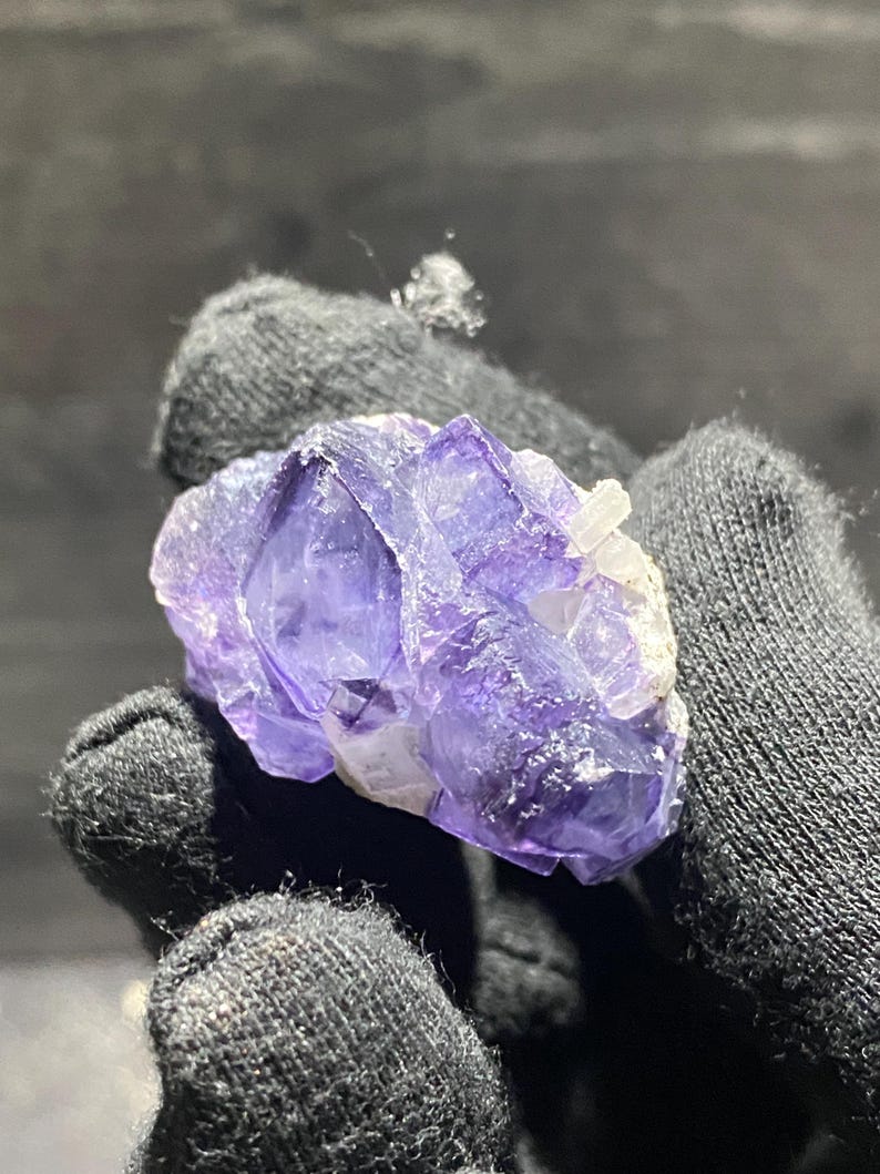 YGX Yaogangxian Purple Fluorite Purple Phantom Inclusions Crystal on ...