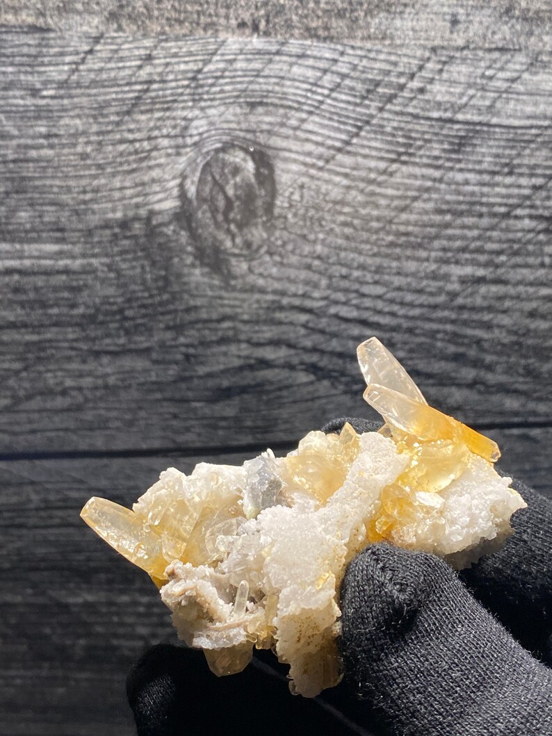 Pyrolusite Included Calcite Crystal Cluster – Fujian Mineral Specimen ...