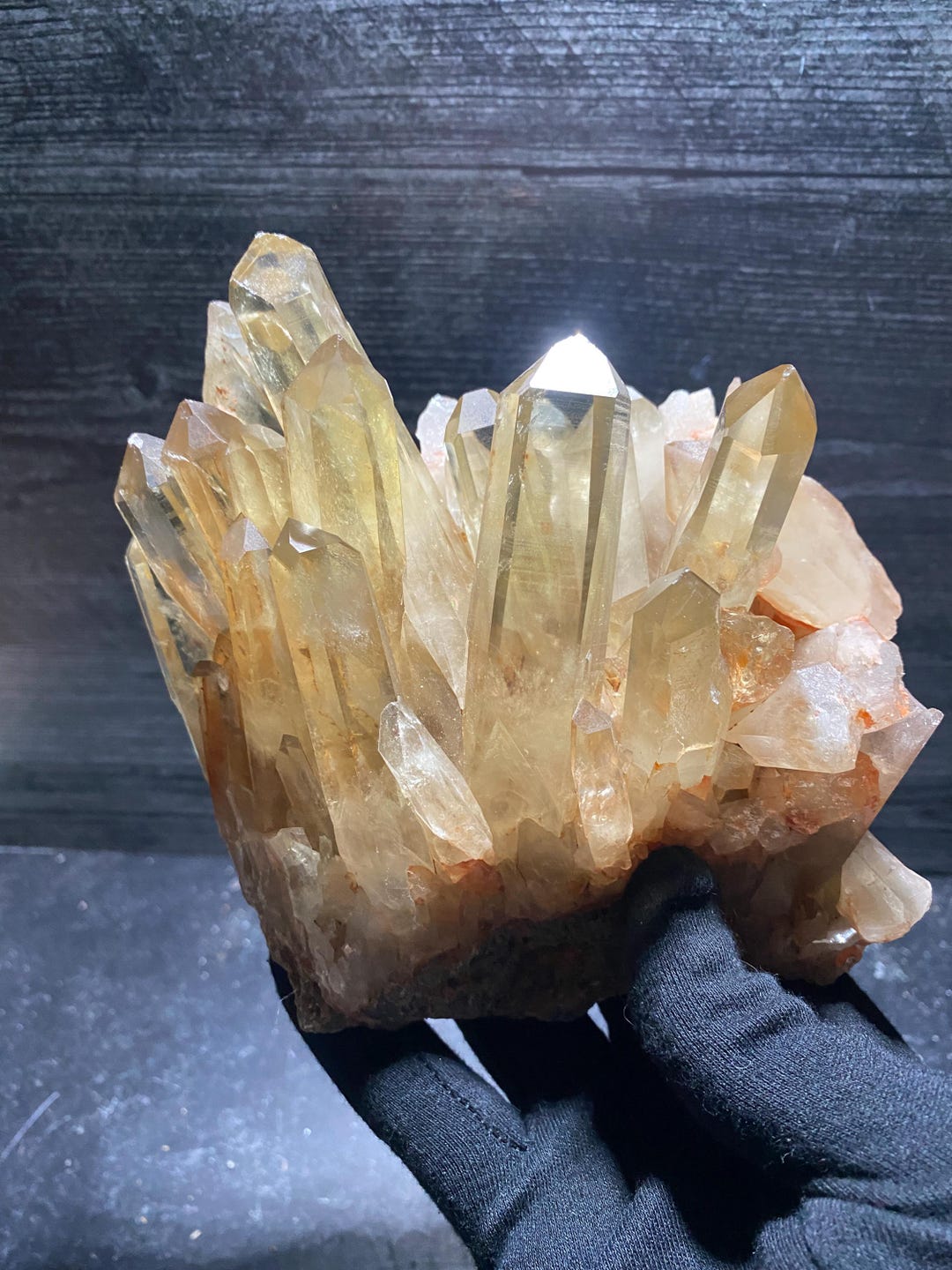 Yellow Quartz Golden Healer Cluster, Guangxi Mineral Specimen - Etsy