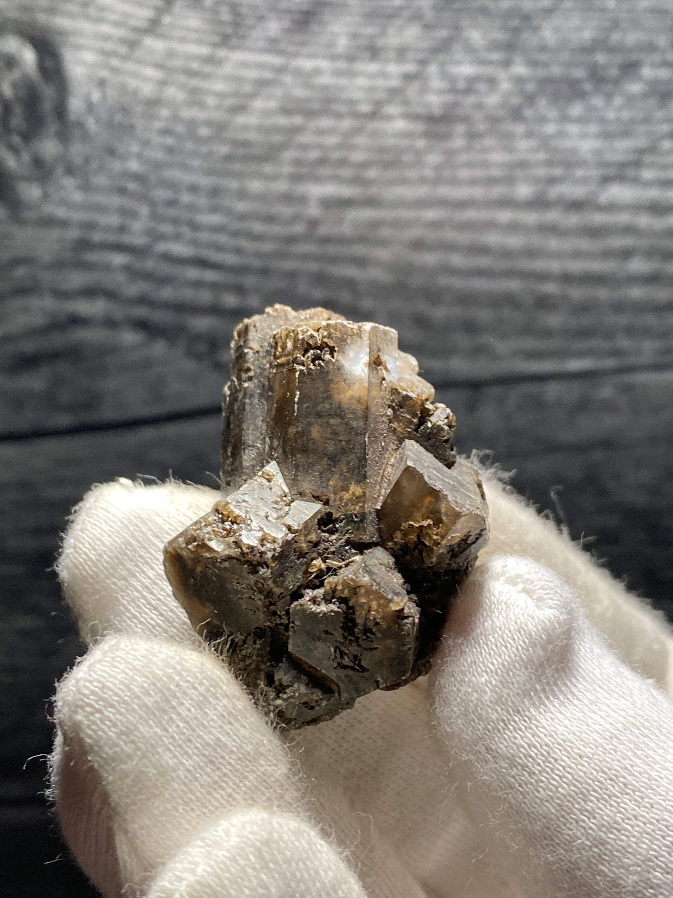Rare Very Nice Columnar Hexagonal Calcite Shiny Crystal With Brown ...