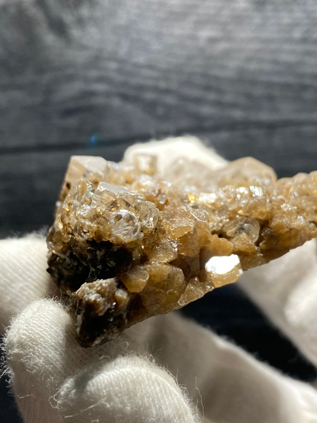Rare Very Nice Columnar Hexagonal Calcite Shiny Crystal With Brown ...