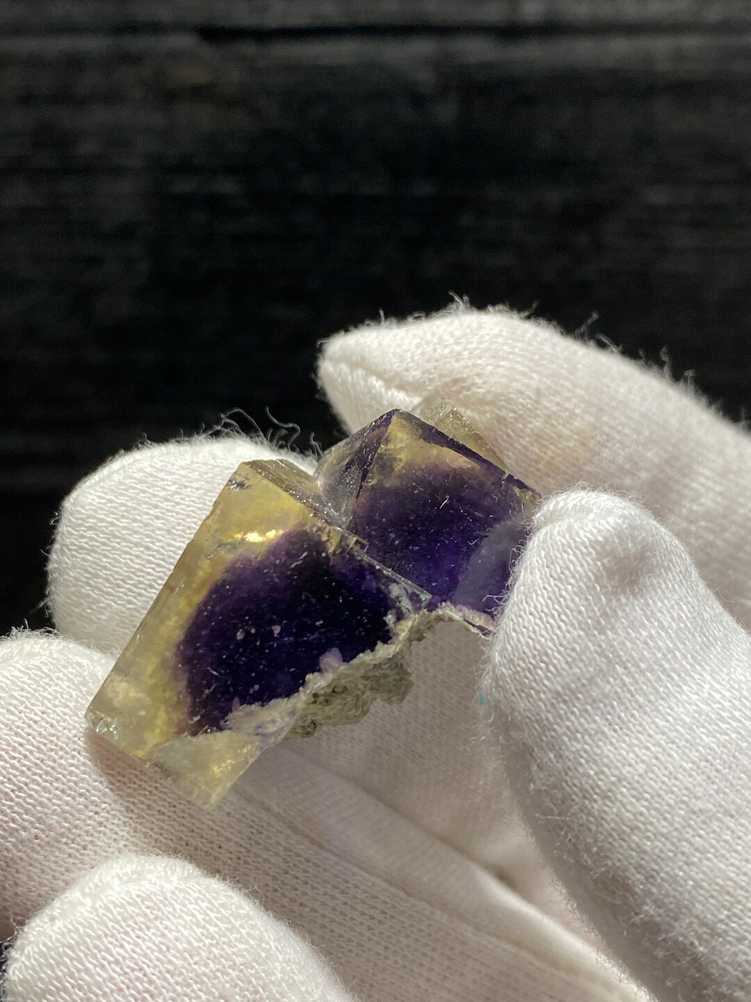 Yindu Phantom Fluorite Specimen | Green Clear Mineral With Purple ...