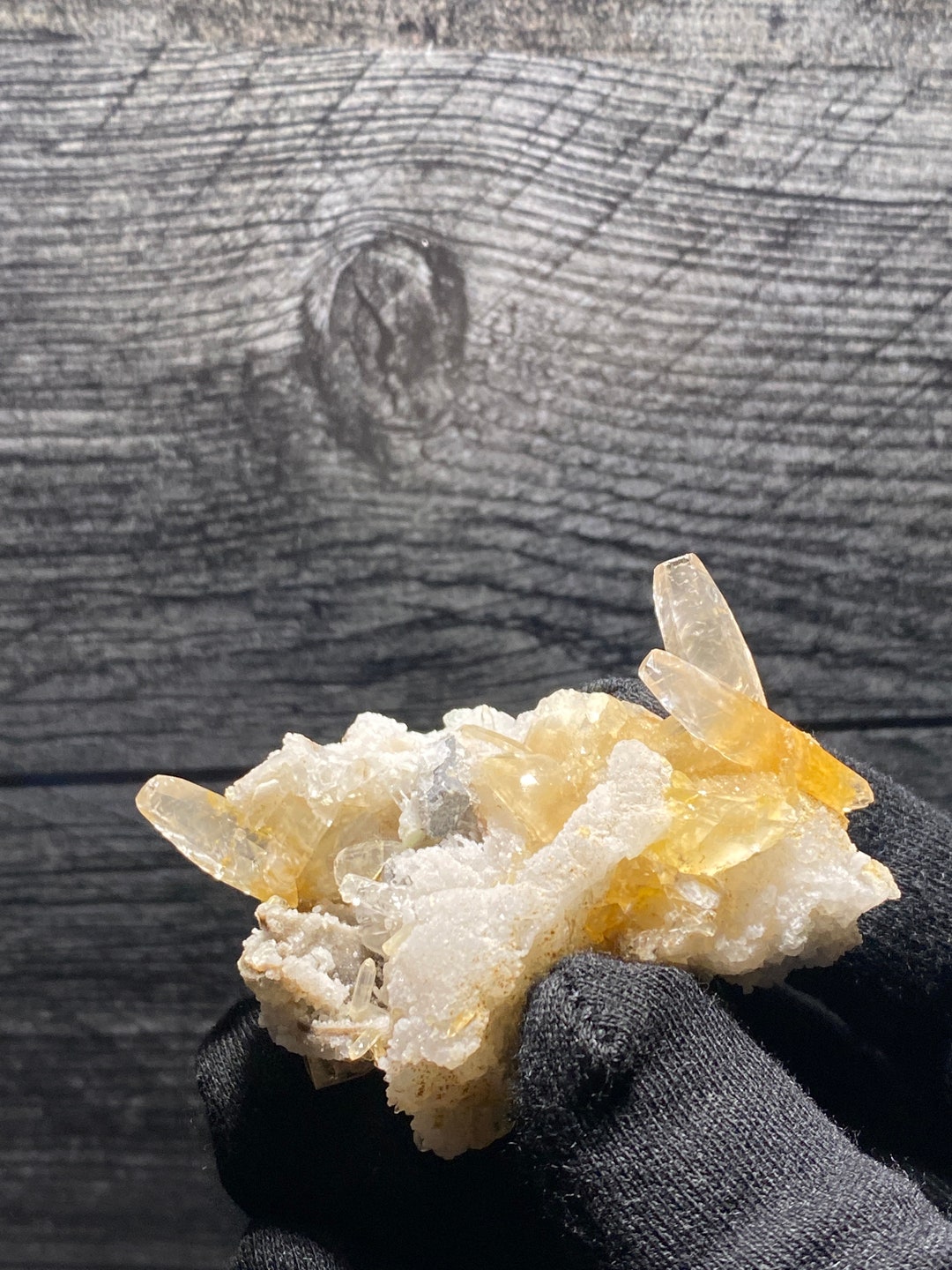 Pyrolusite Included Calcite Crystal Cluster – Fujian Mineral Specimen ...