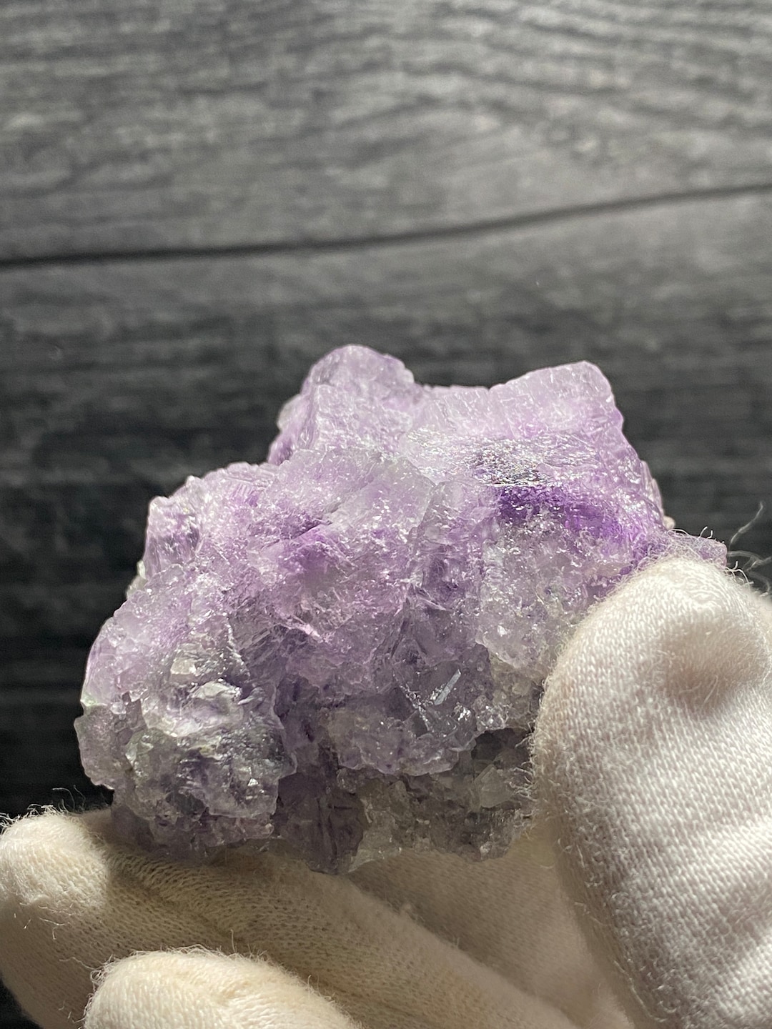Xianghualing Etched & Stepped Purple Fluorite Crystals on Matrix ...