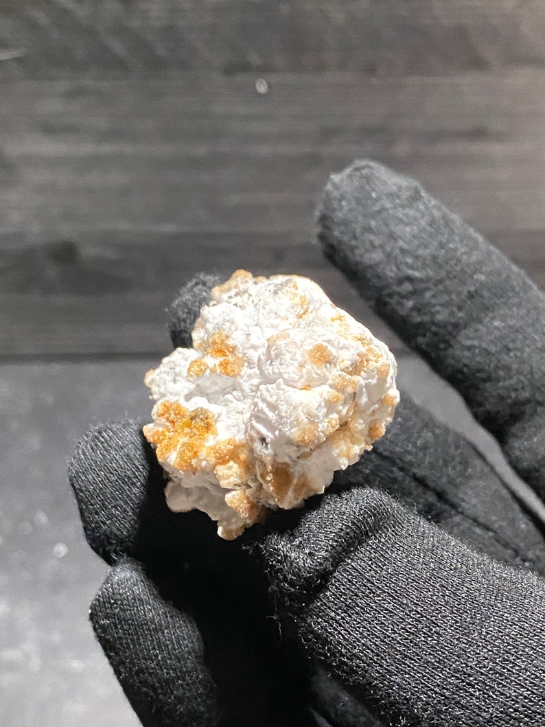 Beautiful Cave Popcorn Calcite With Gypsum Micro Crystals With Red ...