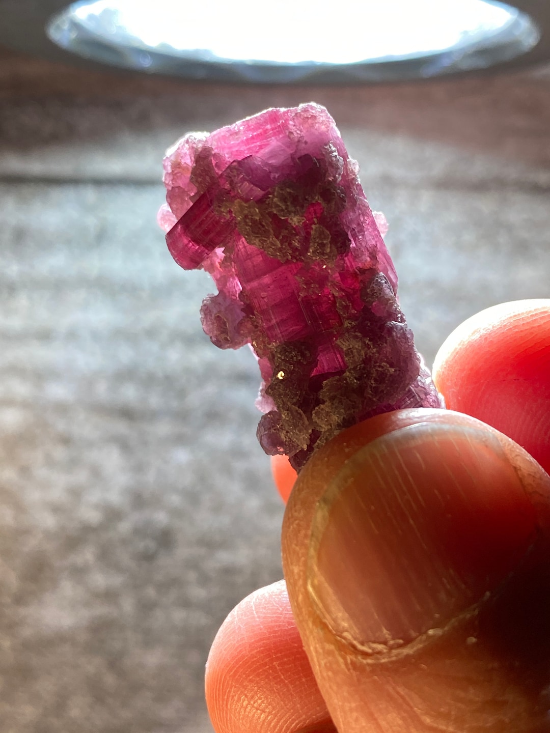 Rubellite Tourmaline Crystal With Lepidolite | Mineral Specimen - Etsy