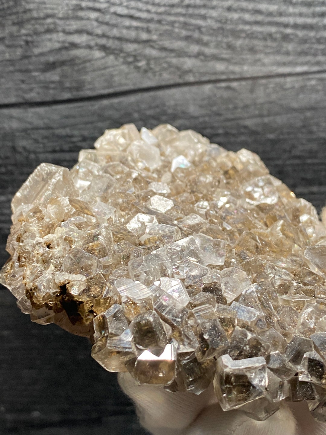 Rare Very Nice Columnar Hexagonal Calcite Shiny Crystal With Brown ...