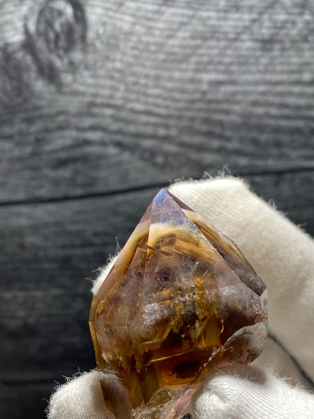Rare Anhui Clear Quartz Specimen – Caramel Inclusions, Clay-like ...