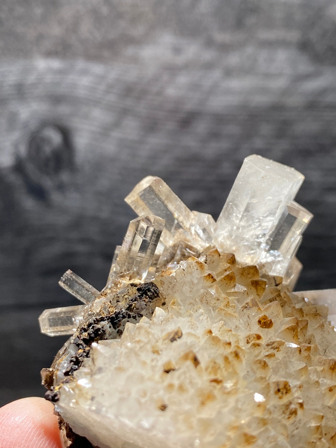 Clear Calcite Crystal Cluster, Columnar Hexagonal Mineral Specimen - Etsy