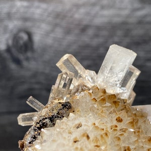 Stunning Water Clear Columnar Hexagonal Calcite Shiny Crystal Clusters ...