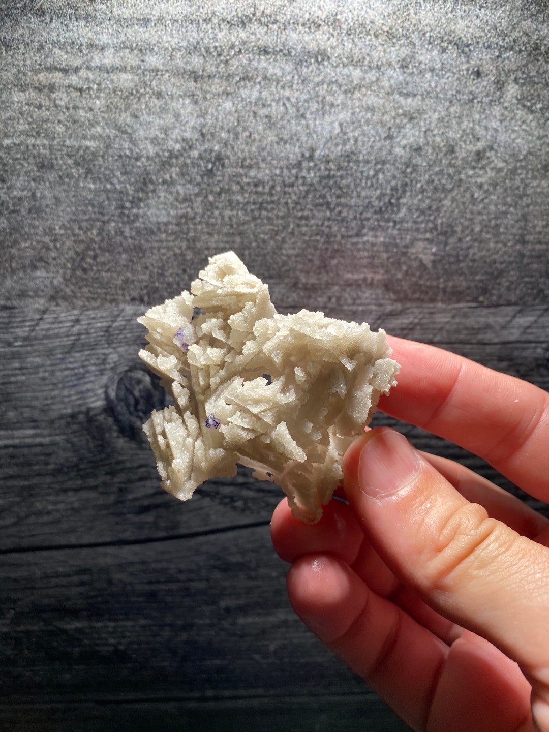Pseudomorph Calcite Mineral Specimen, Purple Fluorite Cubes, Guizhou ...