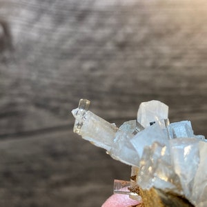 Columnar Calcite Crystal Clusters on Matrix | Hexagonal Clear Calcite ...