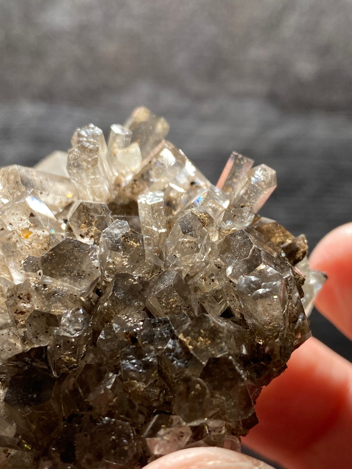 Clear Calcite Crystal Cluster, Columnar Hexagonal Mineral Specimen - Etsy