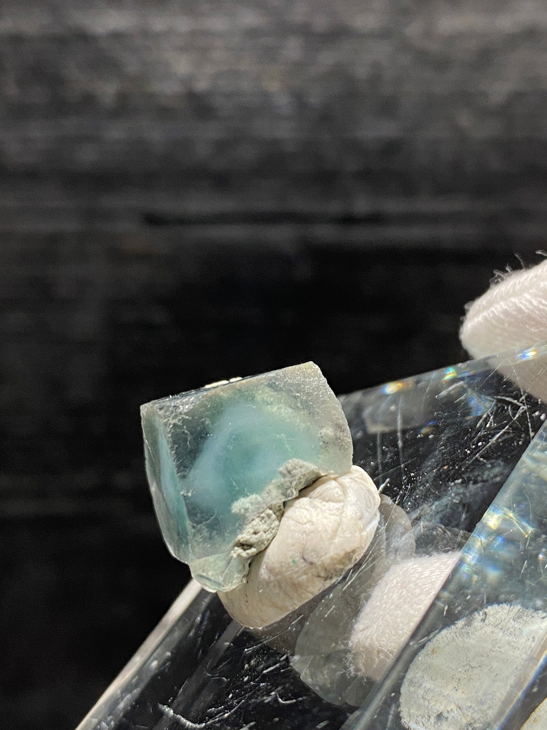 Blue Thumbnail Phantom Fluorite alien Eyes Phantom Inclusion Crystal ...
