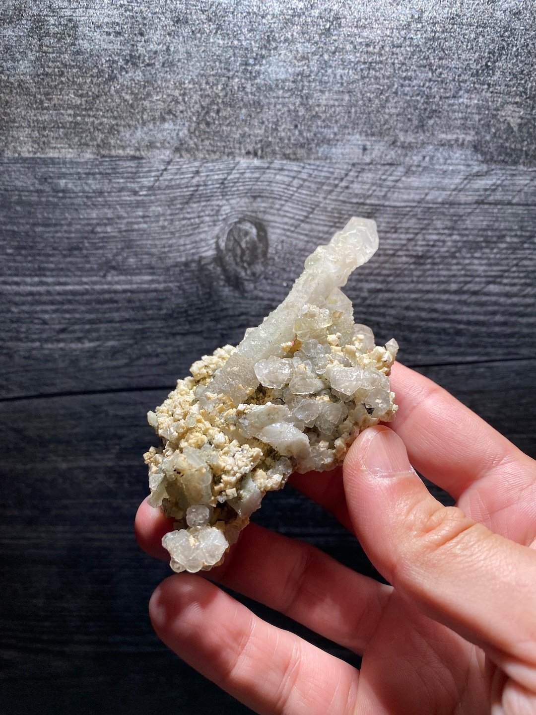 Elestial Quartz Crystal Scepter Like Point Clusters With Dolomite ...