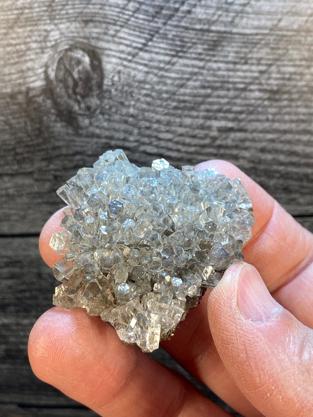 Columnar Calcite Crystal Clusters on Matrix | Hexagonal Clear Calcite ...