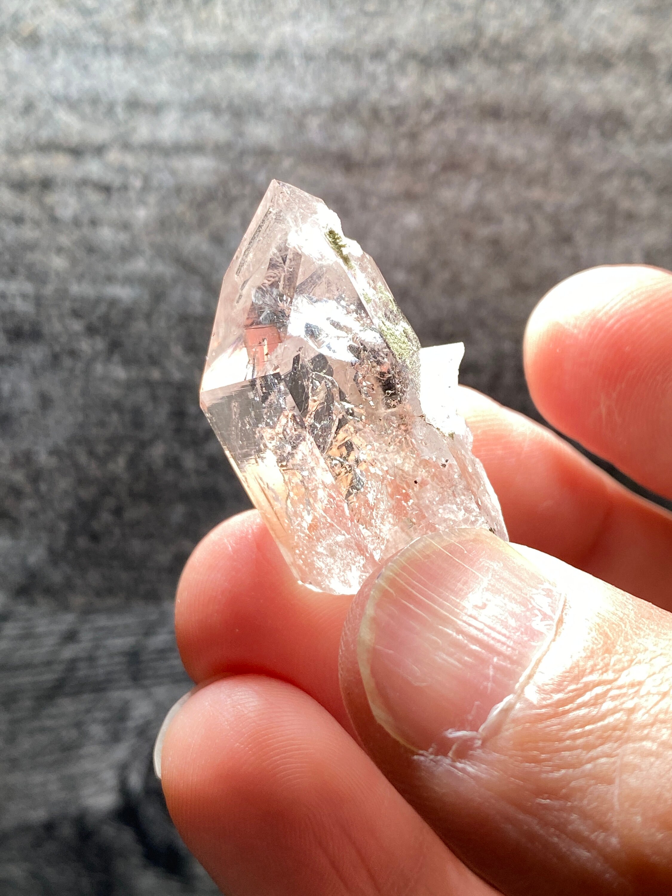 Goboboseb Namibia Crystal Quartz Point, Smokey Phantom Mineral Specimen ...