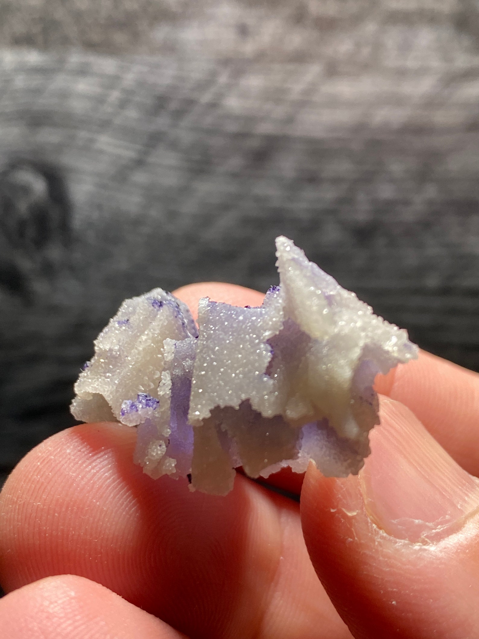 Pseudomorph Calcite With Purple Fluorite Crystal Cubes, Guizhou Mineral ...