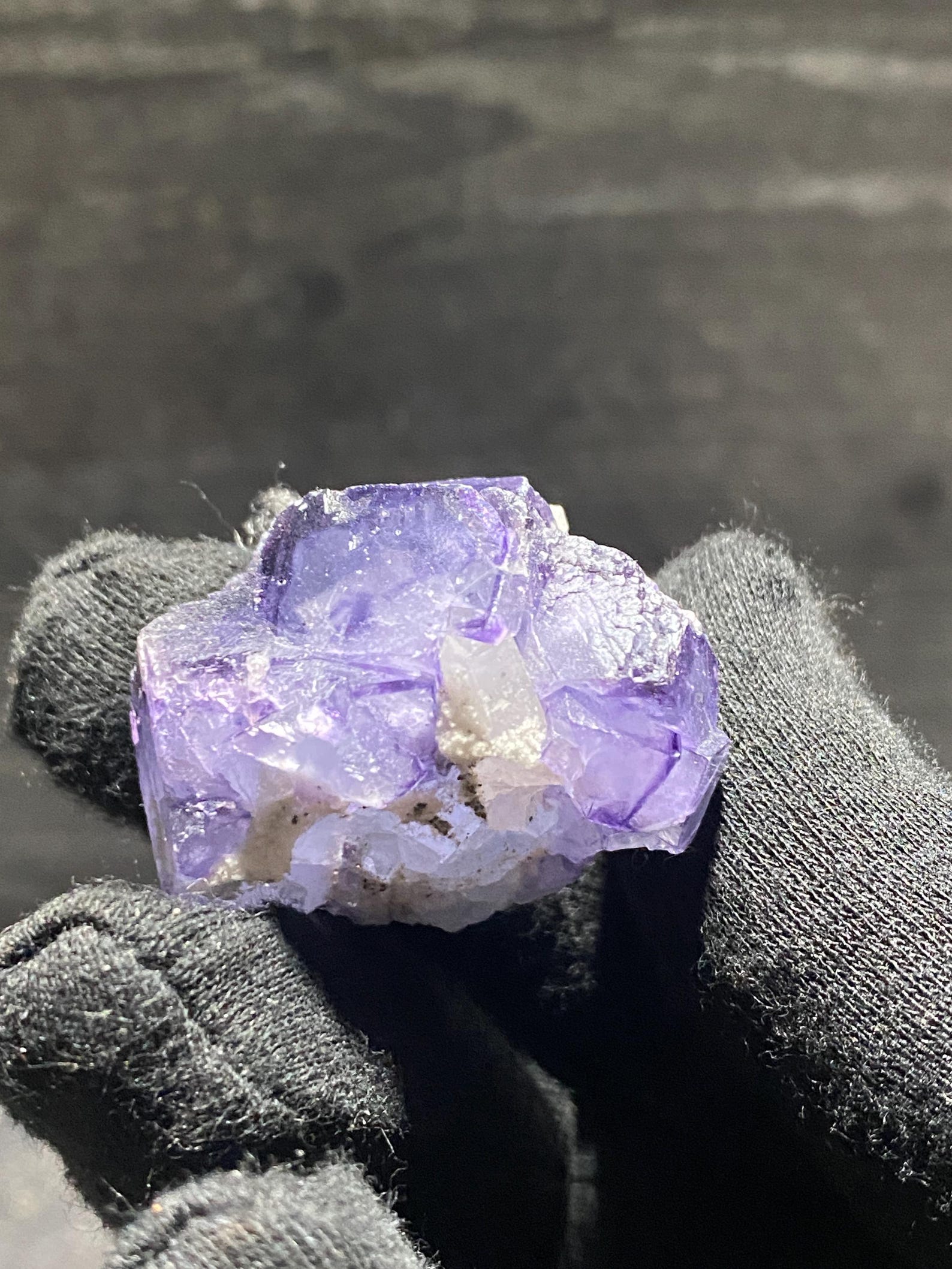 YGX Yaogangxian Purple Fluorite Purple Phantom Inclusions Crystal on ...