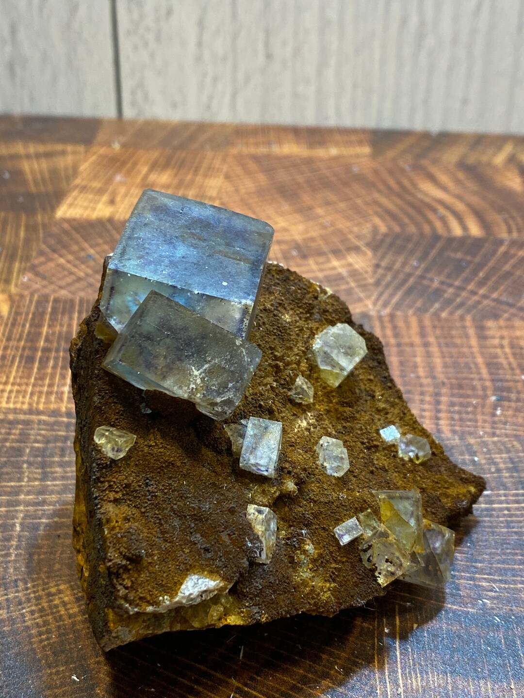 Gobi Desert Purple Phantom Fluorite Crystals on Matrix - Etsy