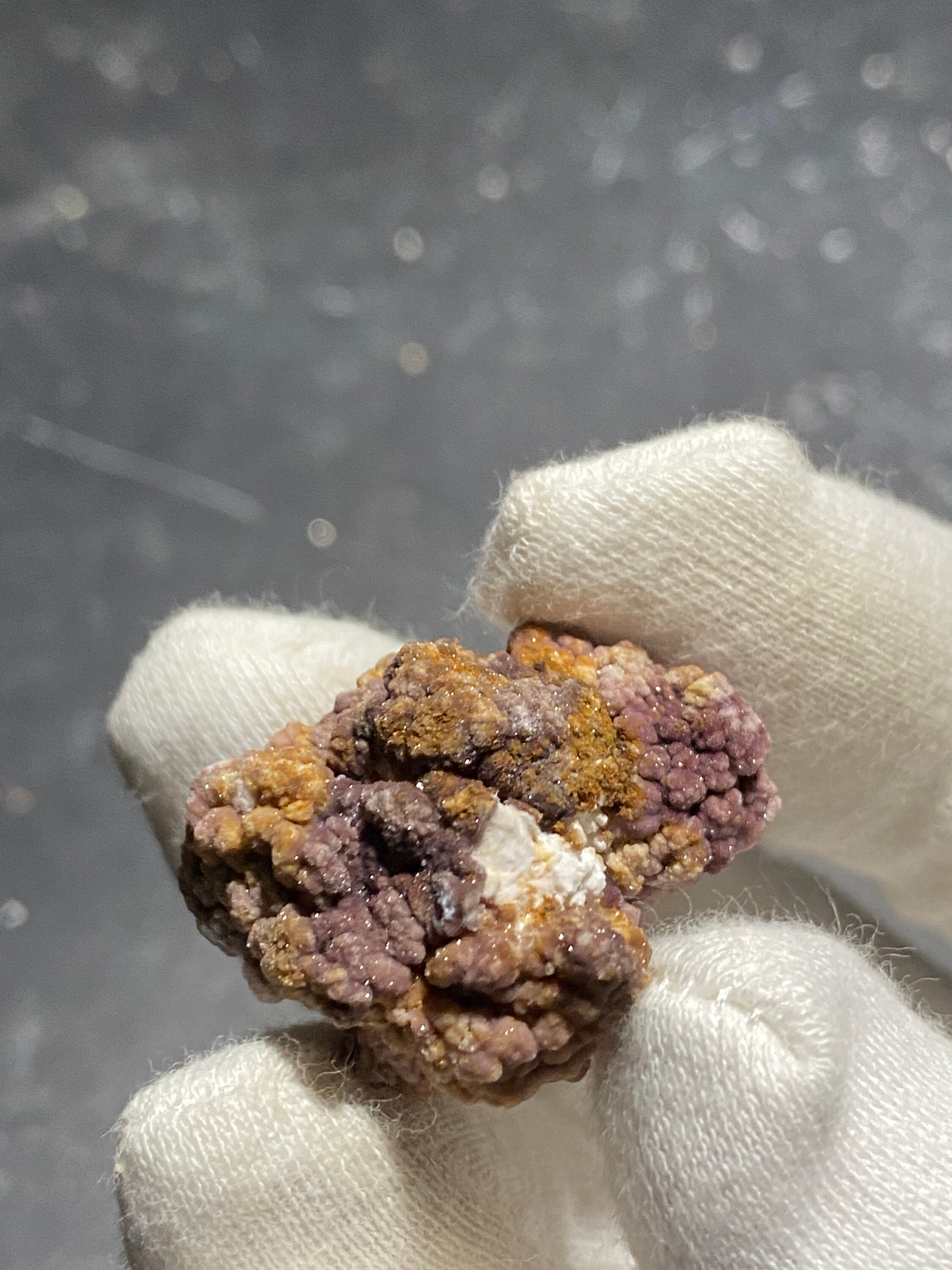 Cave Popcorn Calcite Mineral Specimen, Gypsum Crystals, Fluorescent ...